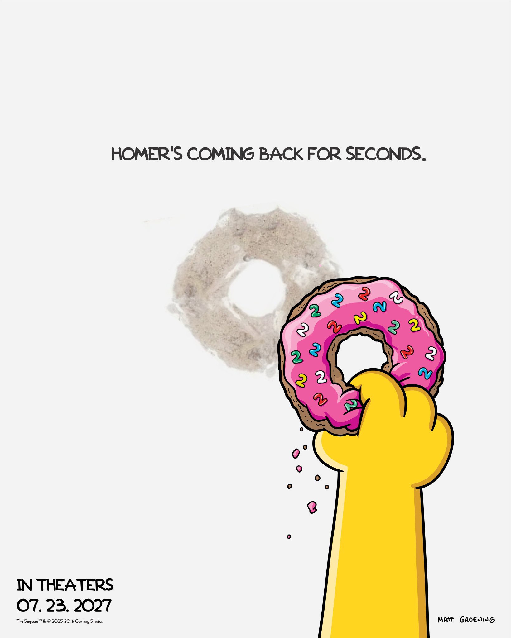 It Took 20 Years, 'The Simpsons Movie' Sequel Teaser Poster