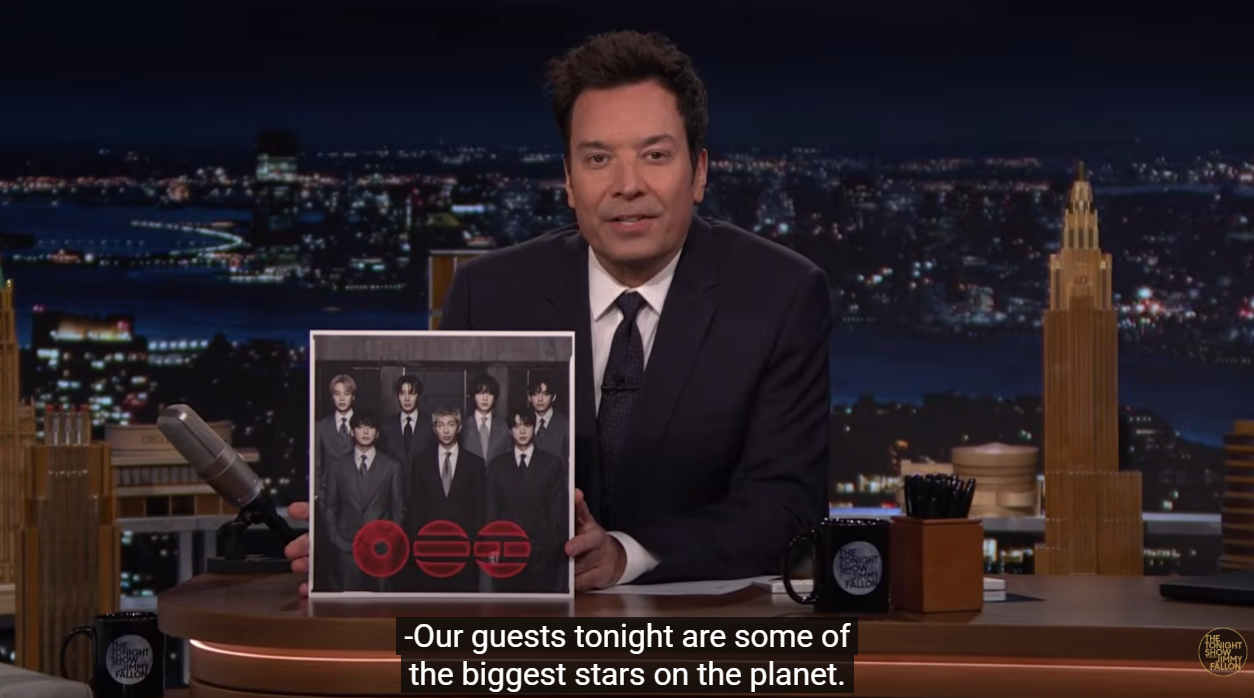 [照片&]BTS於美國《Jimmy Fallon》節目首度公開新歌〈Swim〉…古根海姆音樂會現場